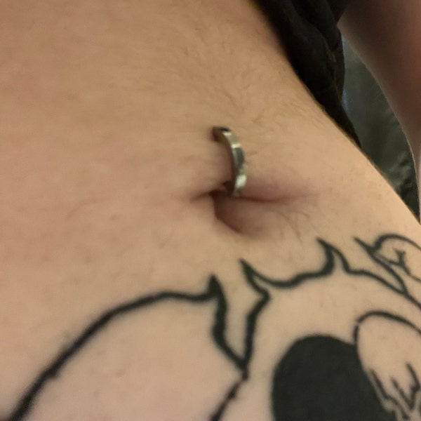 14G Implant Grade Titanium Belly Button Clicker/minimalist Navel ...