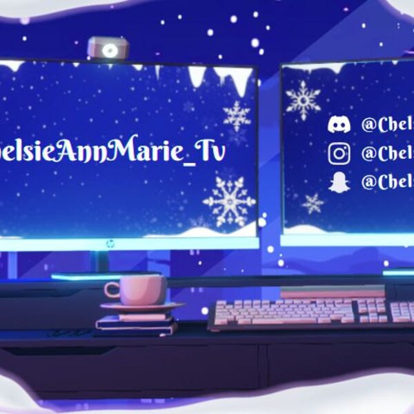 Christmas Stream Overlay Package: Animated Winter Theme Twitch Stream ...
