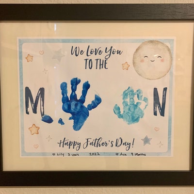 Printable Father's Day Card With Handprint Art - Etsy