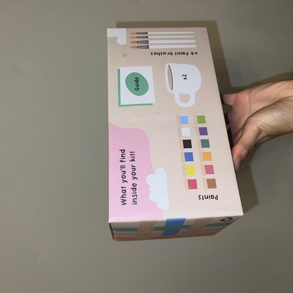 Pott'd Paintables Paint-a-mug Kit Pottery Painting Kit for Adults ...