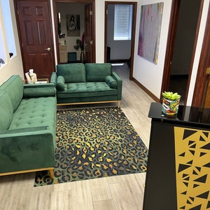 Boho Chic Area Rugs, Teal Blue Green, and Beige Agate Quartz, Marble ...