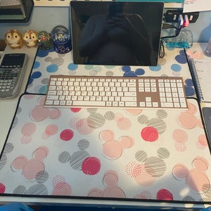 Disney Polka Dots Desk Mat, Disney Office Decor, Disney Mouse Pad ...