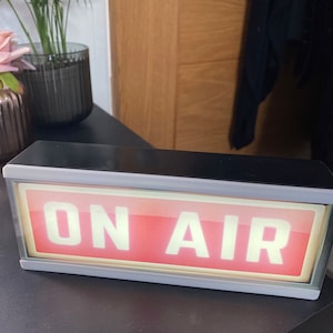 Personalised Light up on Air Sign Custom Illuminated Music Film ...