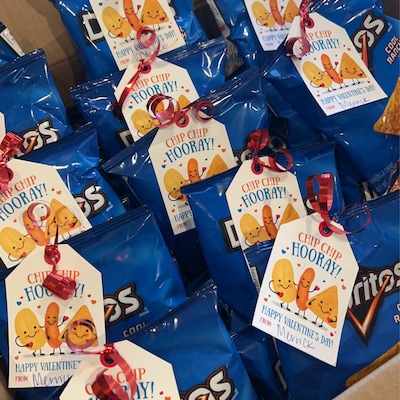 Kids Valentines Kids Valentine Cards Chip Hooray Valentine Tags ...