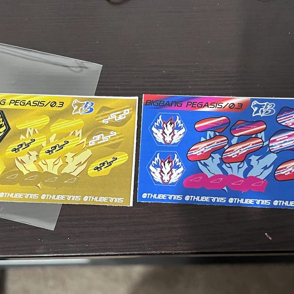 Proto Dran Custom Stickers | Beyblade X Center Stickers - Etsy