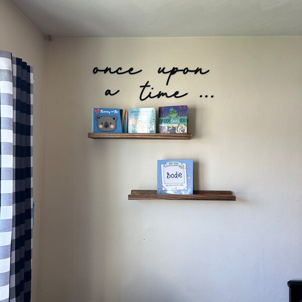 Once Upon a Time Cut Out, Nursery Wall Decor, Reading Wall, Fairytale ...