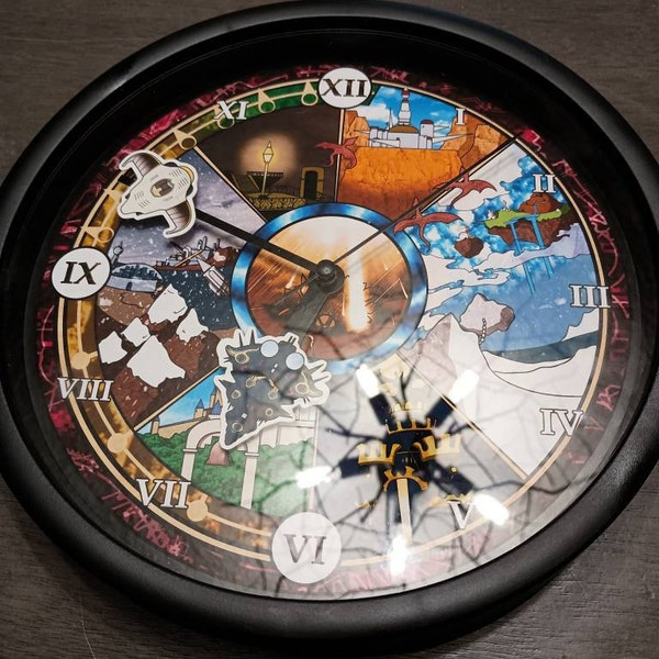 Final Fantasy Clock, Hero of Light, Cloud Strife, Squall Leonhart ...