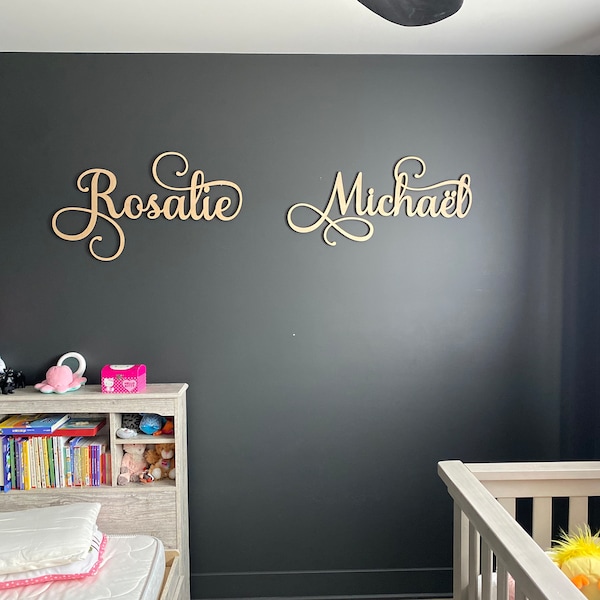 Wooden Name Signs Wooden Letters Personalized Wood Design Laser Cut Out ...