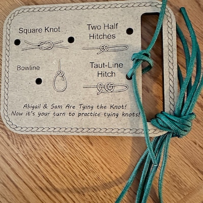 Learn to Tie Knot Tying Board With Rope - Etsy