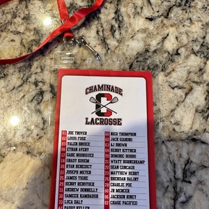 Personalized Team Roster Lanyard - Etsy