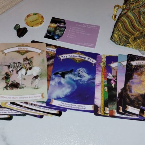 Telepathy Oracle Cards - 56 Card Deck - Synchronicities & Blessings to ...
