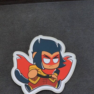 LMK MK, Mei, Red Son traffic Light Trio Matted Stickers - Etsy