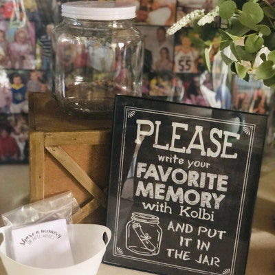 Personalized 'please Write Your Favorite Memory With NAME and Put It in ...