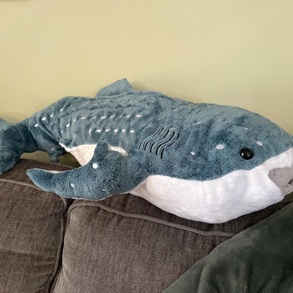 Handstuffed Whale Shark Plushies Ecofriendly Recycled Polyfill Stuffed ...