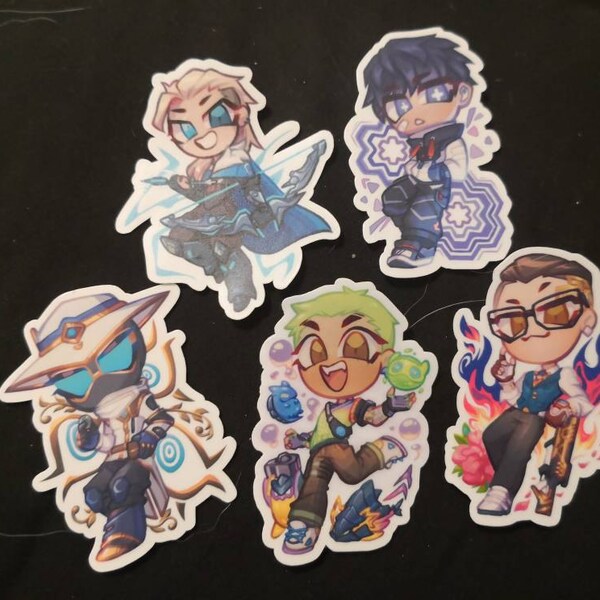 Valorant Chibi Stickers - Agent Stickers Sage Reyna Phoenix Chamber ...