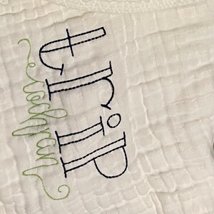 The Benjamin Bean Stitch Embroidery Font - Etsy
