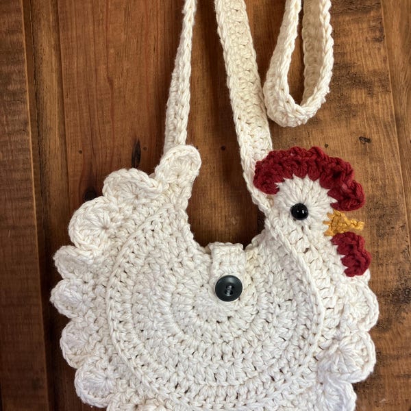 Crochet Chicken Bag Pattern Only U.S Terms - Etsy