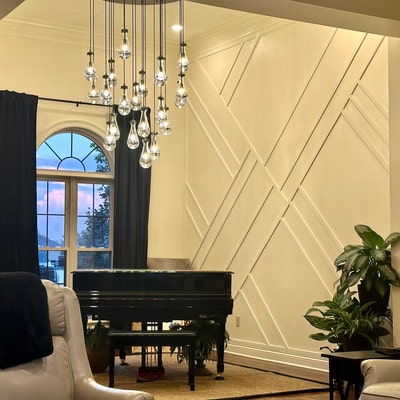 Pre-cut Factory Primed Wall Paneling Kit Bedroom Wall - Etsy