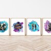4 Frame Mockup, 4 Art Print Mockup, Set of Four, Frame Mockup Four, 4 ...
