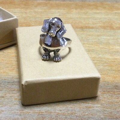 Dog Pawprint Ring-paw Print Ring-pawprint Band-dog Jewelry-animal ...