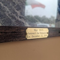 1x3 Custom Engraved Notch Corner Black Brass Plate Picture - Etsy