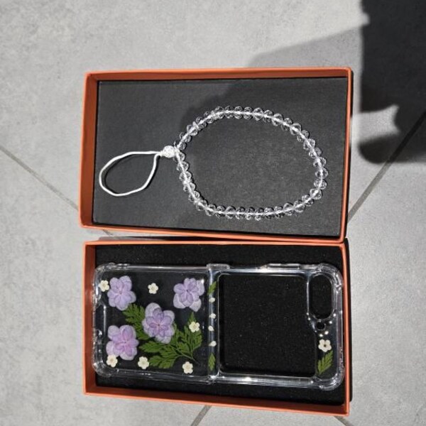 Blue Purple White Flower Bridge Flower Tab Case for Samsung Tab S10 S9 ...