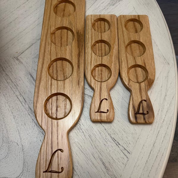 Whiskey Bourbon Barrel Stave Flight Boards - Etsy