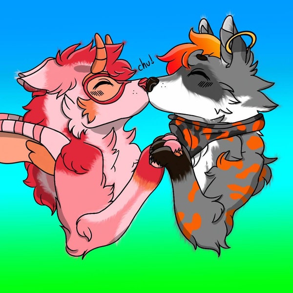 Chu! YCH Base Remake, Furry Base, YCH, OC, Lovers, Canine, Dog, Wolf ...