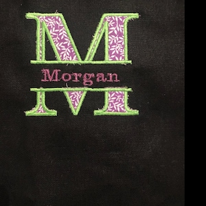SPLIT Applique' MONOGRAM Embroidery Font Design Split Applique ...