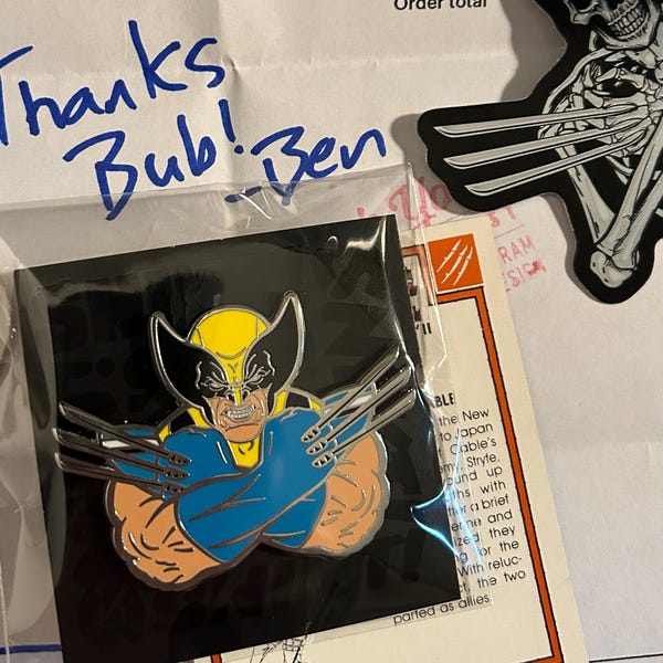 Rorschach/marshall Mashup Enamel Pin - Etsy