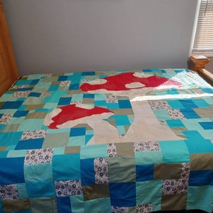 Patchwork Monstera Quilt Pattern PDF Download - Etsy