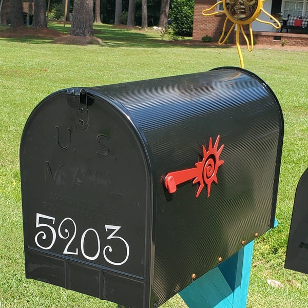Sun Mailbox Flag, Tribal Sun Mailbox Flag, Cave Drawing Sun Mailbox ...
