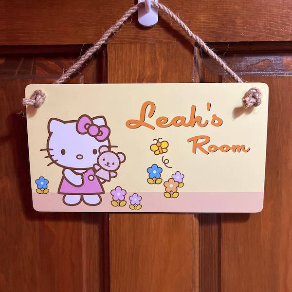 Kids Personalized Name Cute Bedroom Door and Wall Hanging Sign, Custom ...
