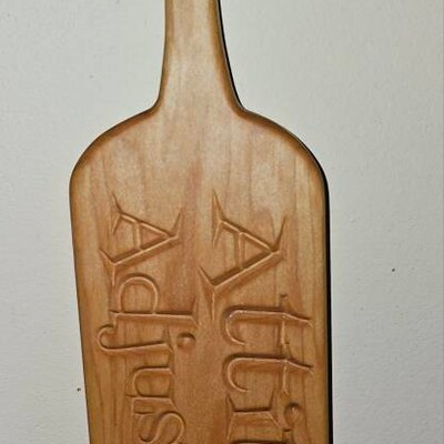 Wood Spanking Paddle Attitude Adjustment With Instructions - Etsy