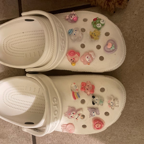 Minimalist Black White Style Croc Charms Set for Girls Kids Jibbitz - Etsy