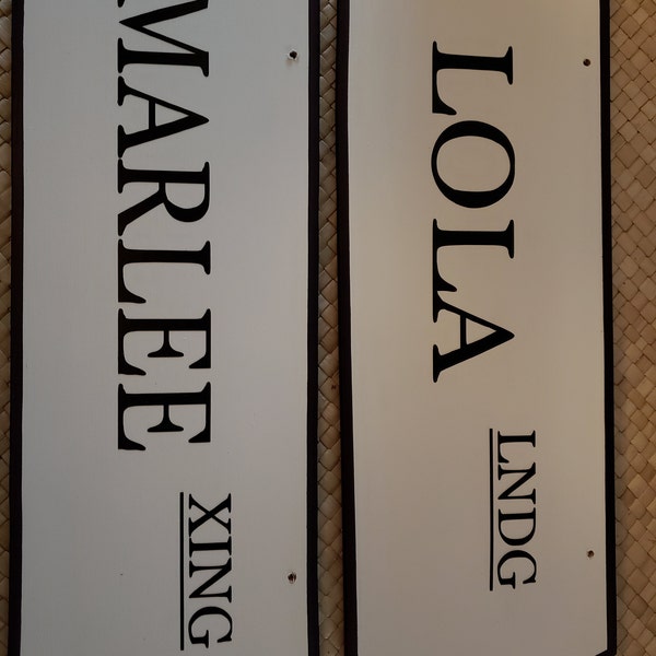 Personalized Street Signs Double Sided Rustic Street Signs Farmhouse ...