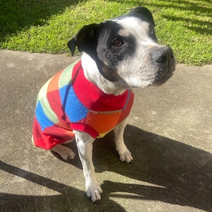 True Blue Dog Jacket / Dog Coat / Winter Dog Fleece Turtleneck - Etsy