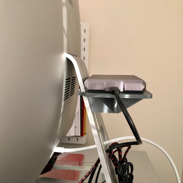 Imac Hidden Storage Shelf | 3D Printed | Office | Apple Accessory ...