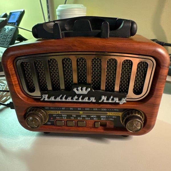 Fallout Radiation King Round Top Fan Art Real Working Radio for Cosplay ...