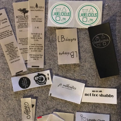 Label Sampler Pack Label Sample Pack Branding Sample Pack Satin Label ...