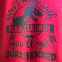 Nanasaurus Svg, Jurasskicked Svg, Dinosaur Svg, Peek a Boo Svg, Nana ...