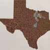 Texas Scratch off Travel Map by Mappinners - Etsy