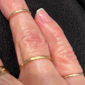 SALE 14k 10k Solid Gold Ladies Thumb Ring Gold Band Rings Gold Stacking ...