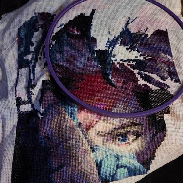 Kawaii Astarion BG3 Cross Stitch Pattern - 60x60 - Etsy