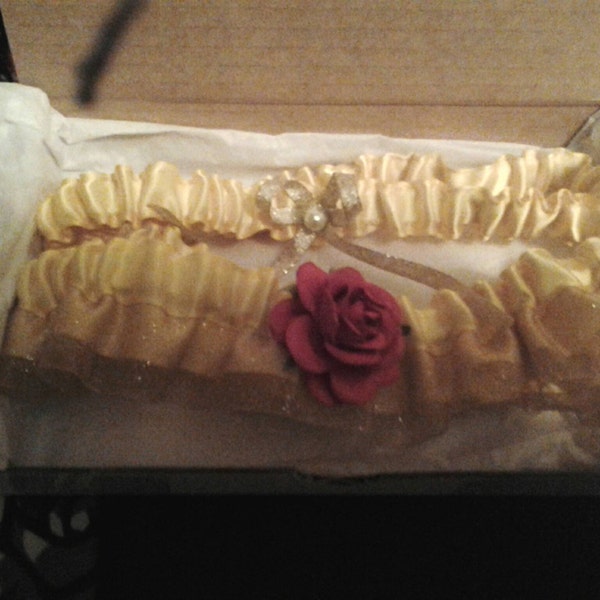 Belle of Beauty and the Beast Disney Inspired Garter - Etsy