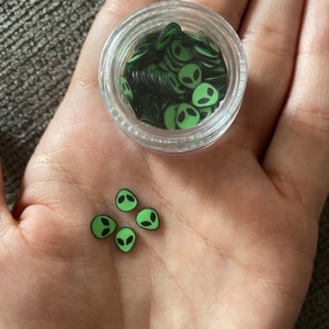 Alien Polymer Clay Slices, Nail Art Slices, Faux Sprinkles, UFO ...