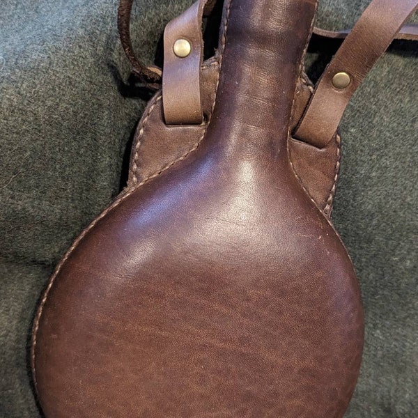 720 Ml Medieval Leather Bottle - 3 Colors - Historical Leather Flask ...