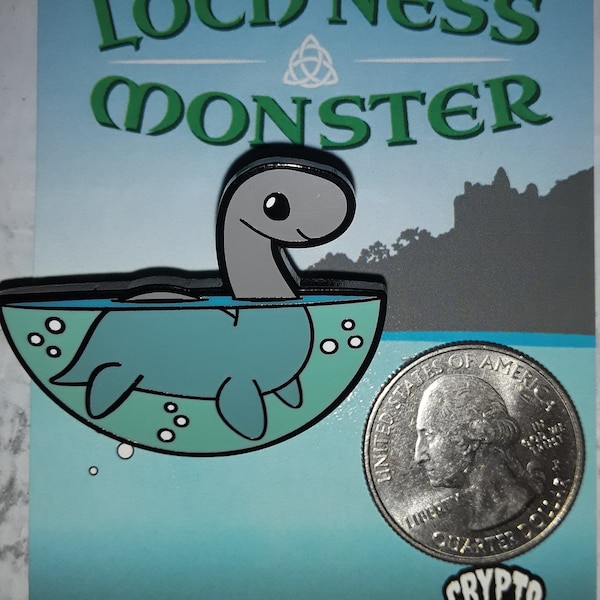 Chupacabra Hard Enamel Pin | Cryptid Enamel Pin for Cryptozoology Merch Fans of Cute Merch ...