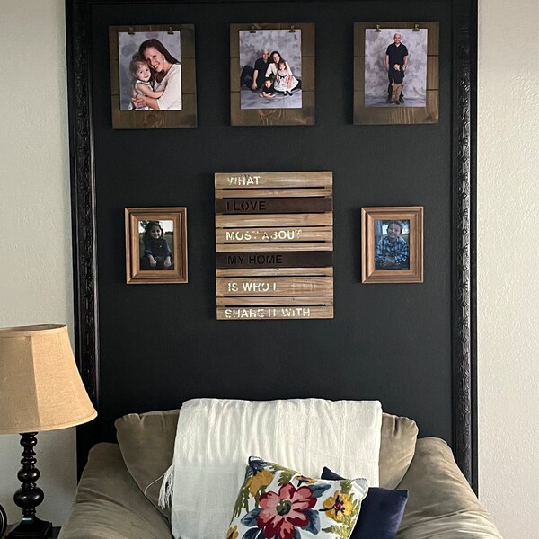 Shiplap Style Rustic Clip Frames, 8x10/5x7/4x6 Photo, Wall Decor ...