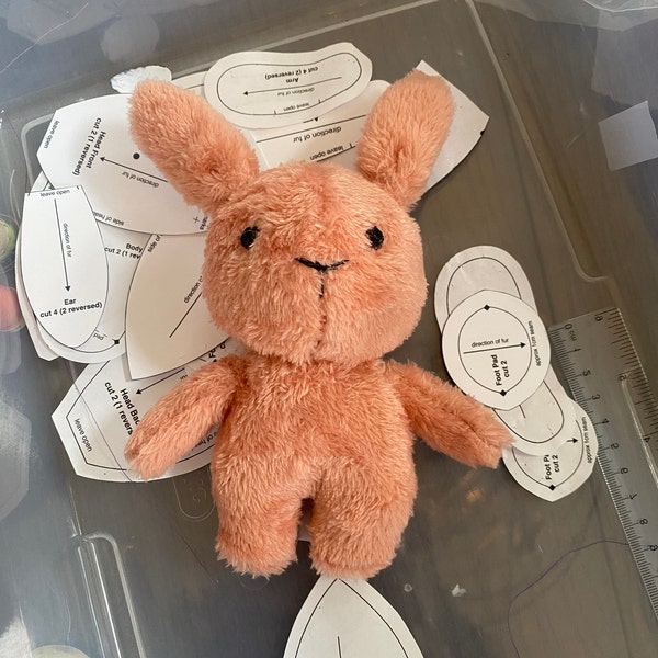 Easter Bunny Pattern, Rabbit Sewing Pattern, Stuffed Bunny Sewing ...